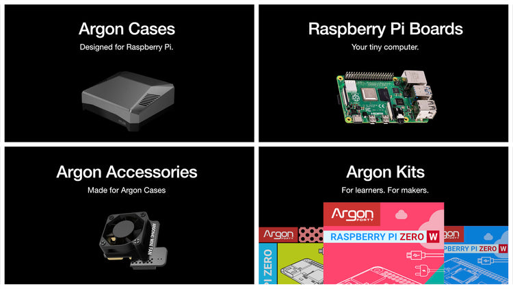 Raspberry Pi 4 Kits – Argon 40 Website Store