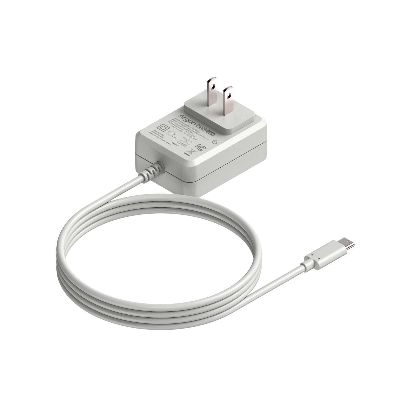 Argon PWR GaN USB-C PD Power Supply 27 Watts – Argon 40 Designs