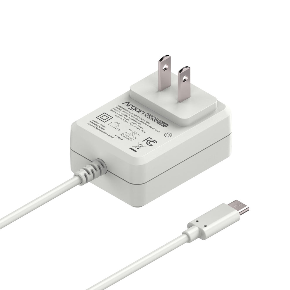 Argon PWR GaN USB-C PD Power Supply 27 Watts – Argon 40 Designs
