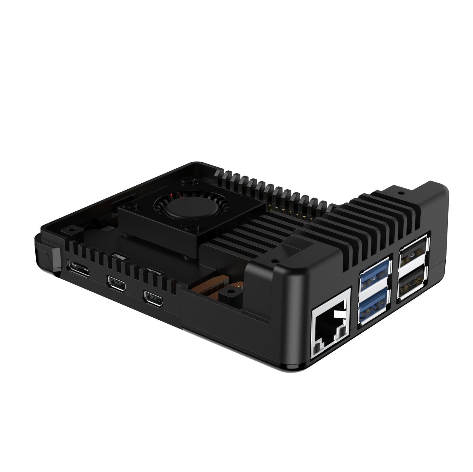 Argon NEO 5 BLCK Case for Raspberry Pi 5 with built-in fan – Argon 40 ...