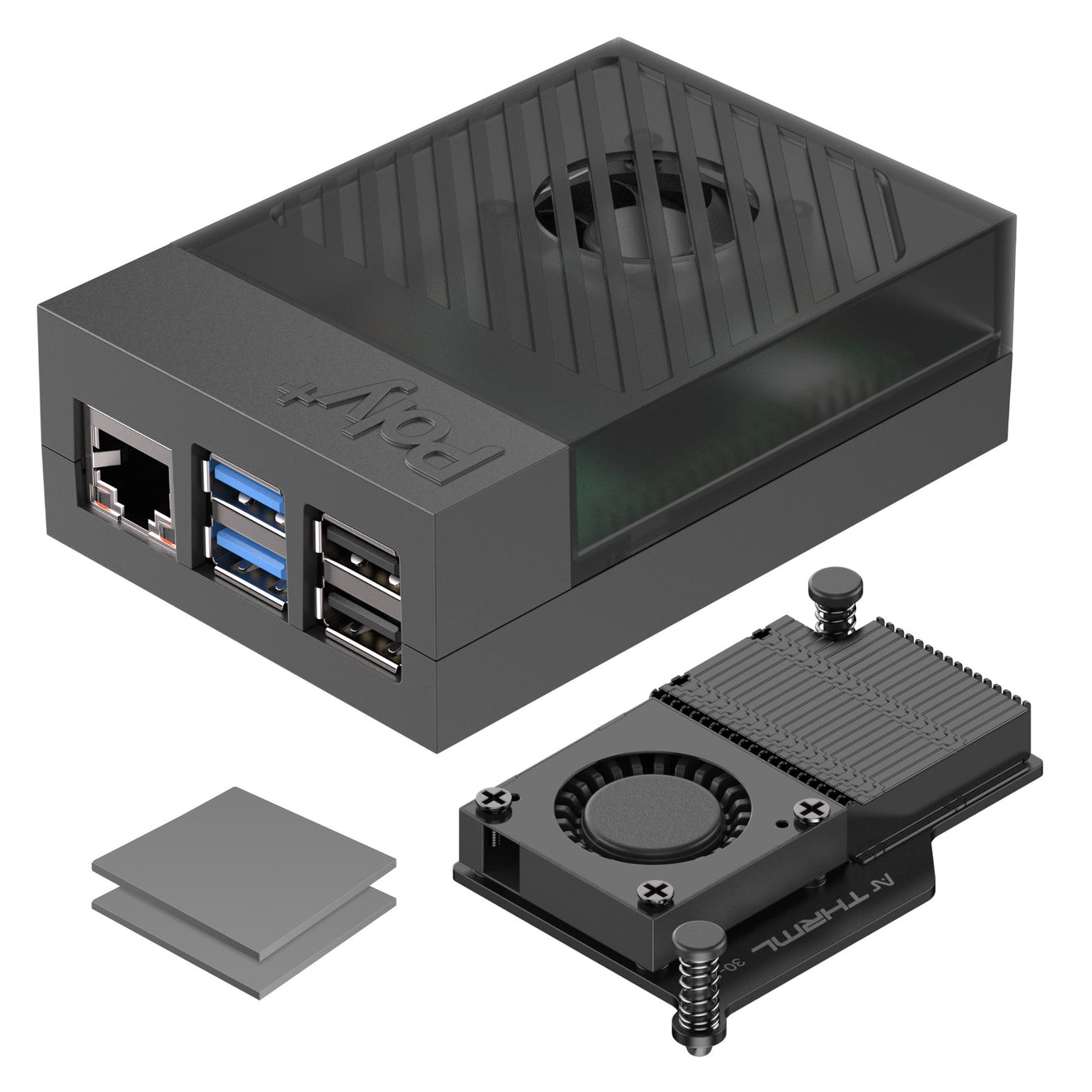 Argon Poly+5 Case with THRML 30mm Active Cooler – Argon 40 Designs